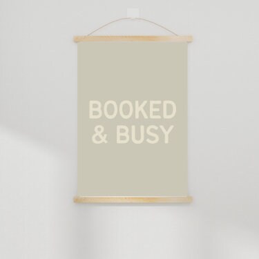 Booked & Busy Poster digital Download Home Office, Wall Art, Home Decor ...
