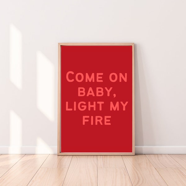 Light My Fire - Etsy