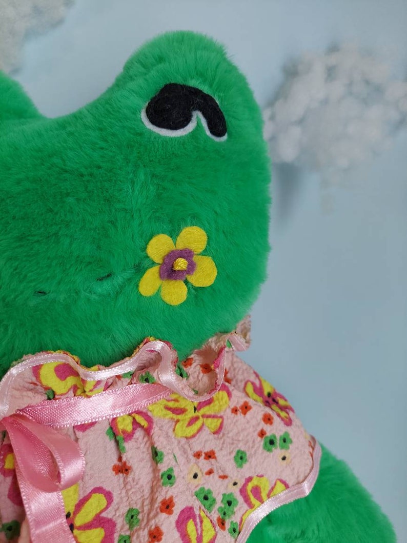 Stuffed Animal Plush, Frog Plush, Cute Plushie, Frog Plushie, Pink Frog ...