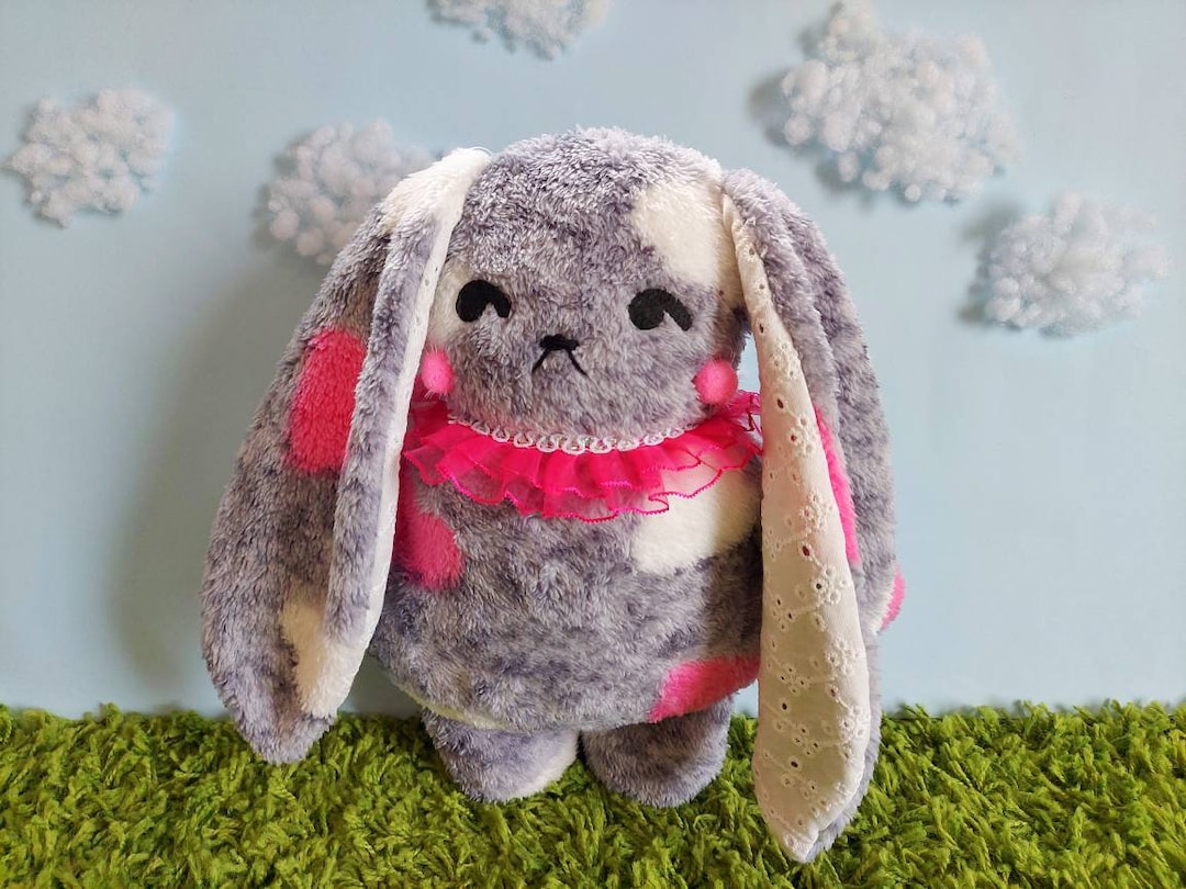 Handmade Bunny Plush, Embroidery Plush, Cute Bunny, Plush for Friend ...