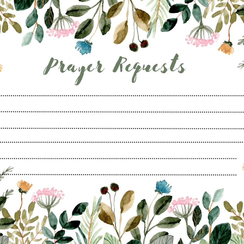 Prayer Request Cards - Etsy