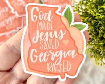Georgia Sticker, Peach Sticker, Atlanta Sticker, Sweet Tea Sticker ...