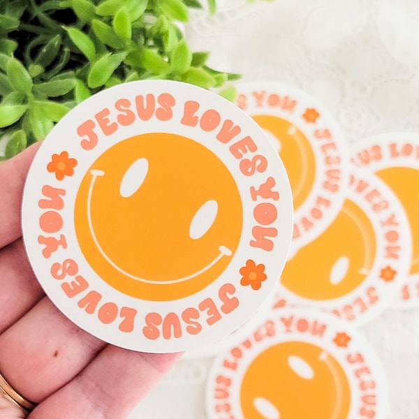 Jesus Face Stickers - Etsy