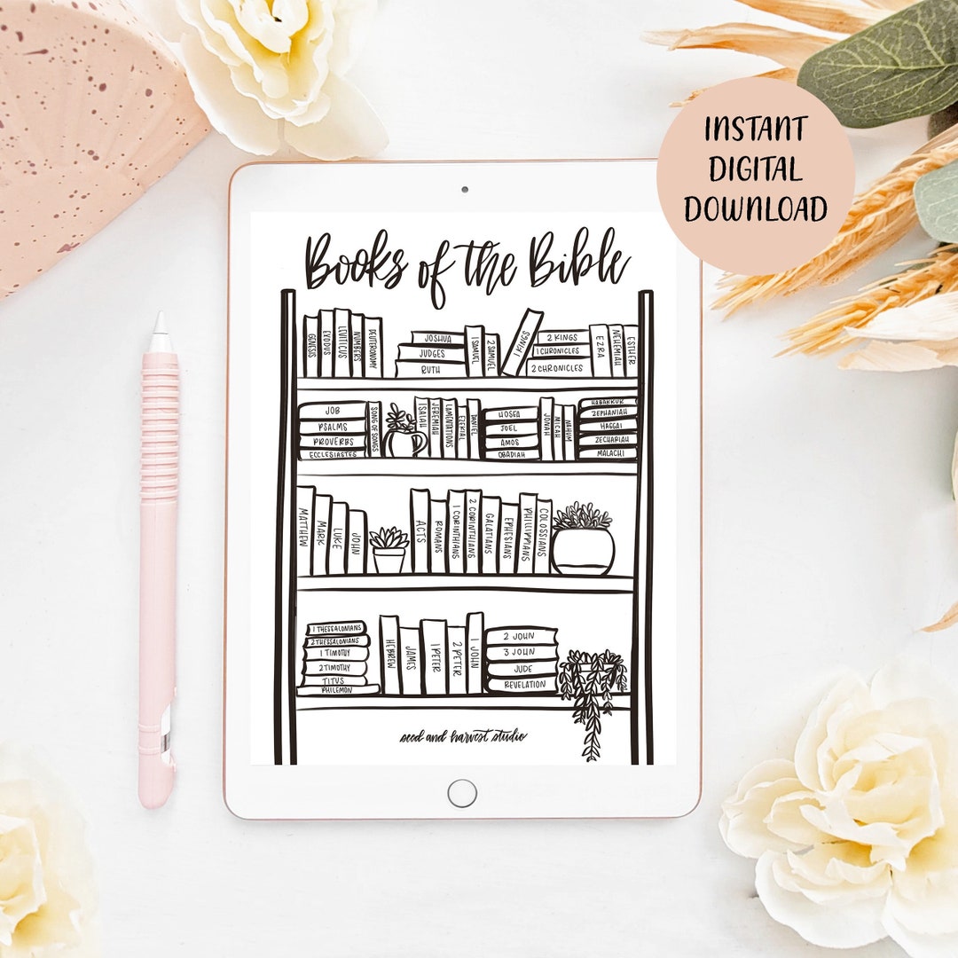 Christian Printable Books of the Bible Book Reading Tracker / Scripture ...