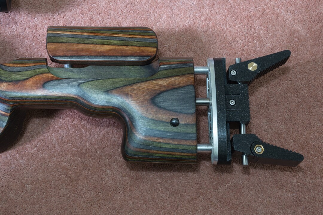 HFT Air Rifle Butt Hook With Custom Brass Inserts, Custom Fit to Your ...