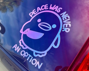 Duck With Knife Vinyl Stickers - Etsy