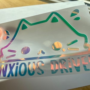 Cute Anxious Driver Please Be Patient Vinyl Car Decal | Funny New ...