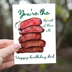 You’re the Rarest of Them All, Happy Fathers Day Card, Gift for Dad ...
