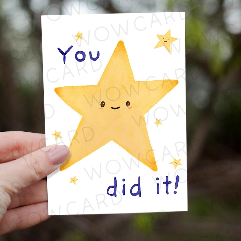 You Did It Star - Etsy
