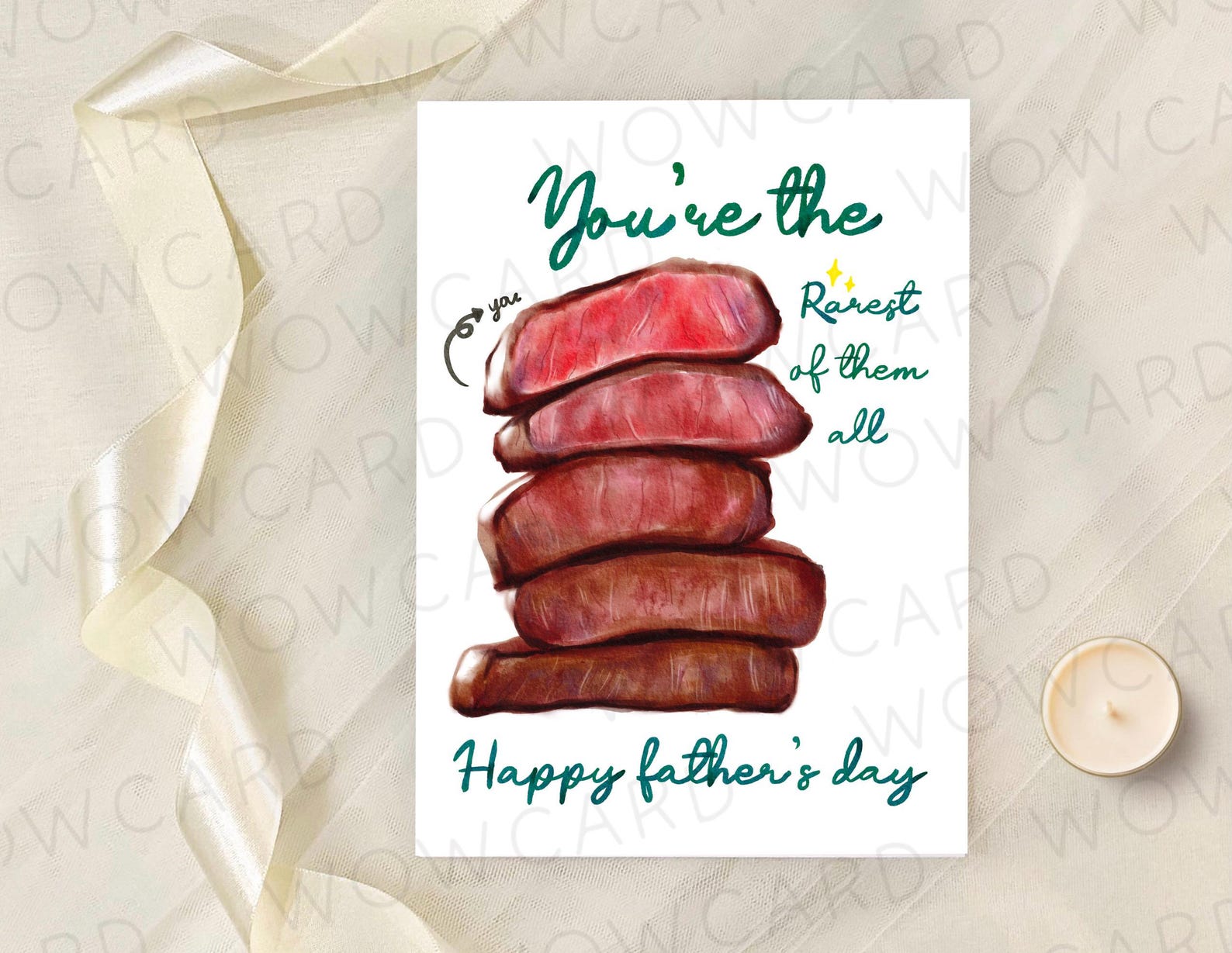 You’re the Rarest of Them All, Happy Fathers Day Card, Gift for Dad ...