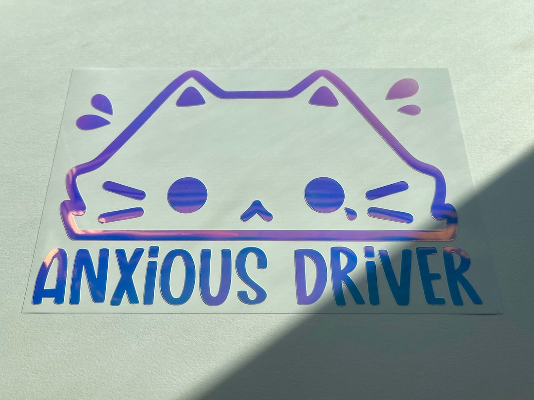 Cute Anxious Driver Please Be Patient Vinyl Car Decal | Funny New ...