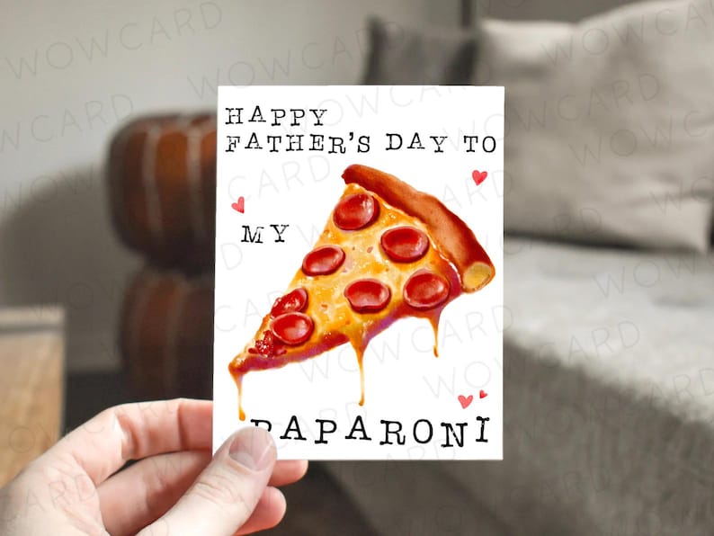 Happy Birthday to My Paparoni, Funny Dad Pepperoni Pizza Lover Gift ...