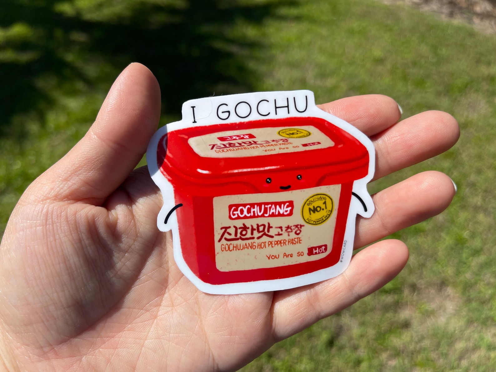 Korean Gochujang Sticker, I GOCHU Sticker, Funny Cute Korean Sticker ...