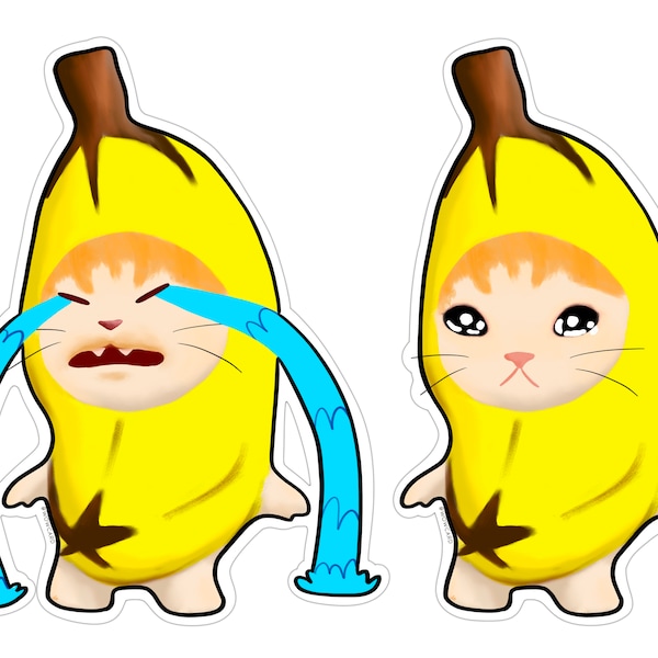 Papercraft Banana Cat - Etsy