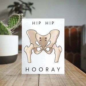 Hip Hip Hooray Card, Funny Birthday Card, Get Well Soon Card, Hip ...