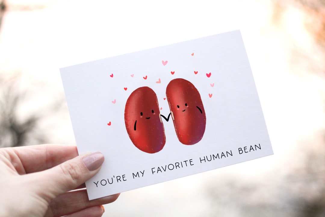 Funny Anniversary Card, Bean Greeting Card, Husband Wife Anniversary ...