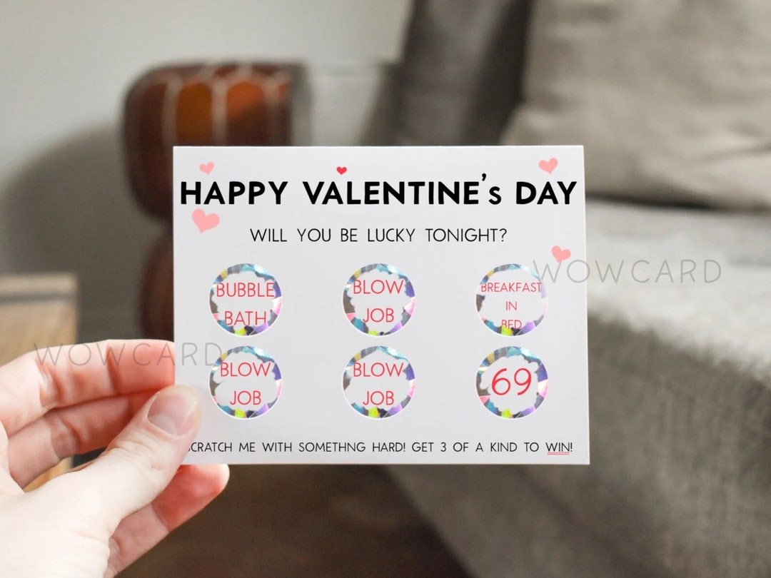 Sexy Valentine Scratch off Card, Reveal Card, Dirty Valentine Day ...