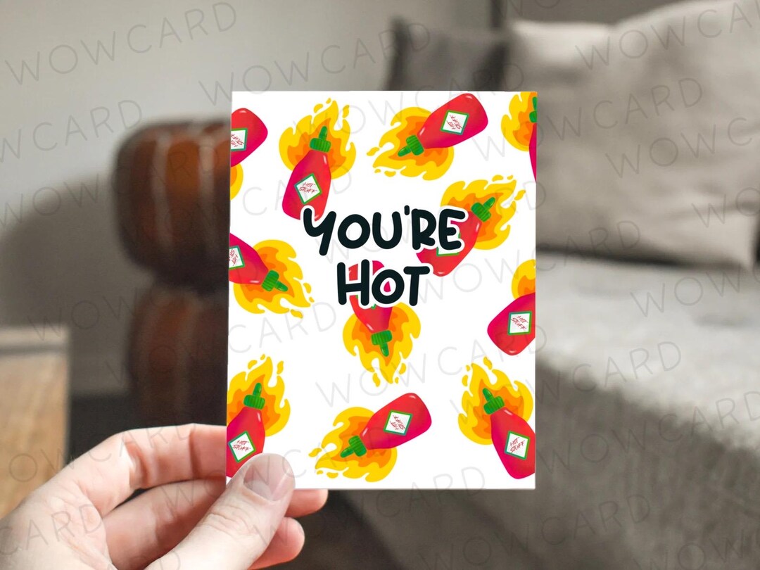 You’re Hot Card, Funny Anniversary Card, Boyfriend Cards, Love Card ...