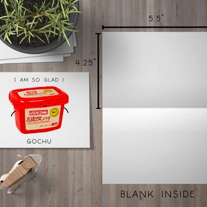 Cute Pun Anniversary Card, Korean Gochujang Card, Funny Greeting Card ...