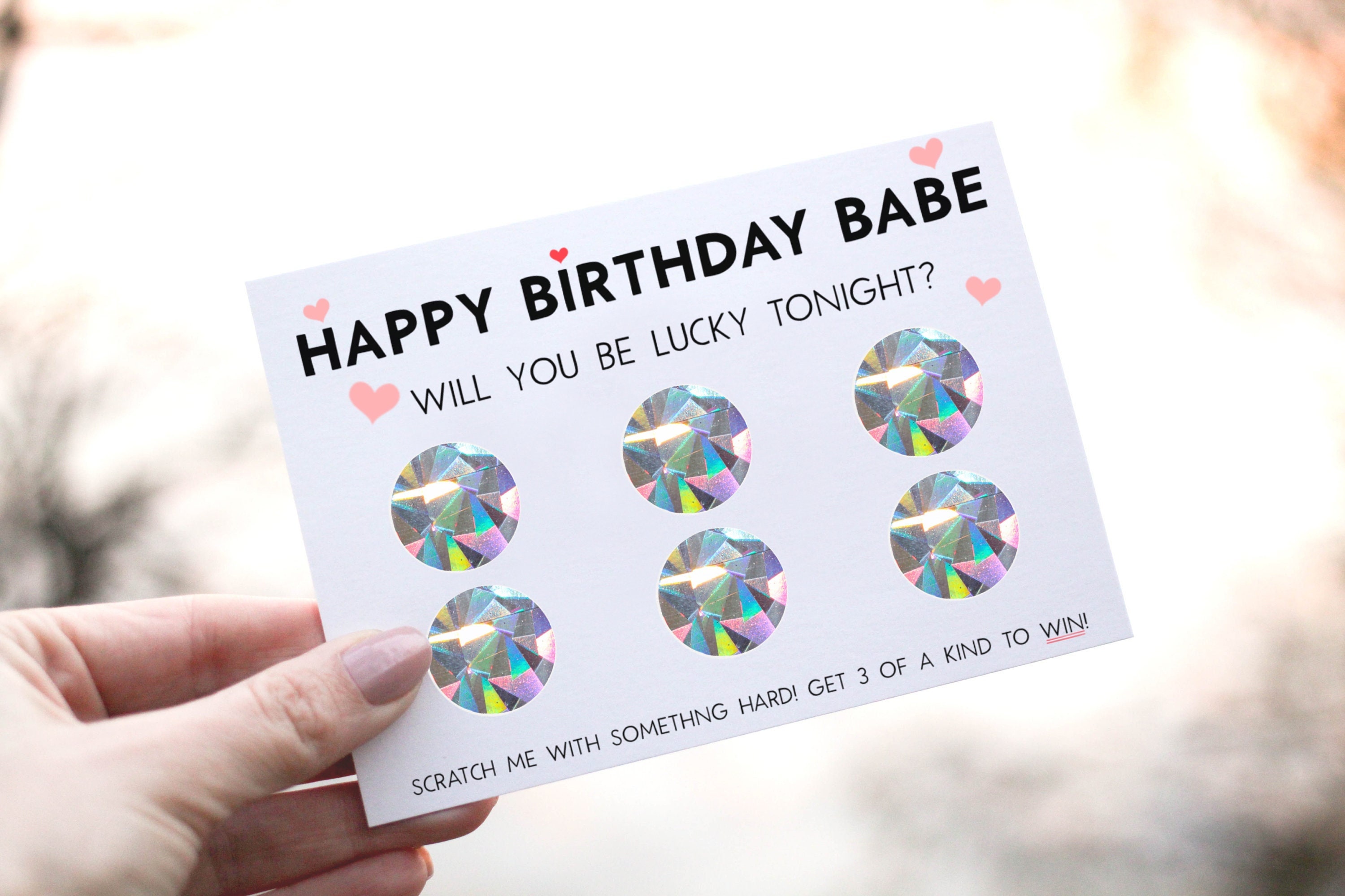 Scratch off Card Birthday Scratch off Cards Boyfriend - Etsy