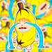Banana Crying Cat Funny Meme Sticker Happy Cat Sticker Car Truck Bumper ...