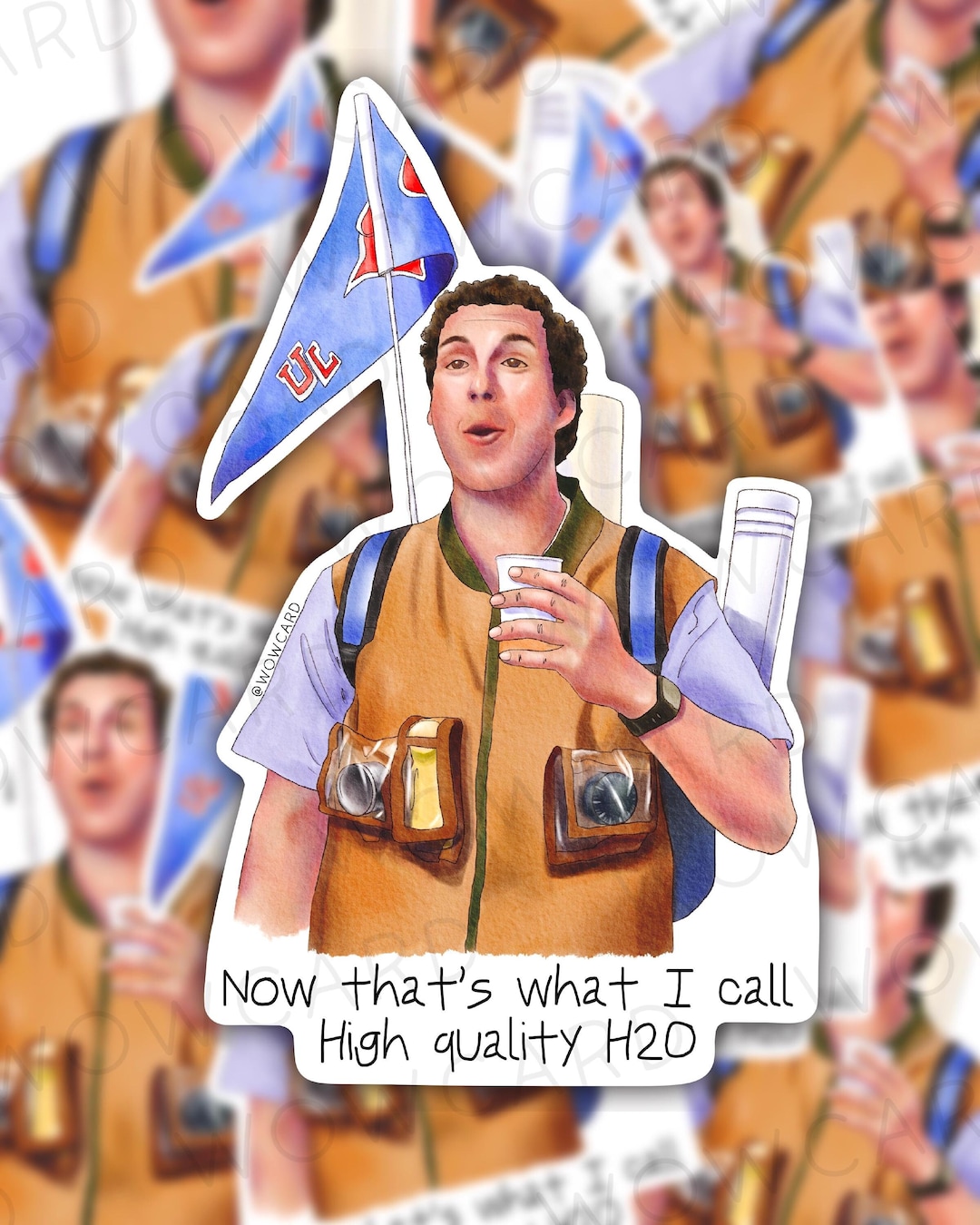 Bobby Boucher H2O Waterboy Vinyl Sticker, High Quality H2O, Adam ...