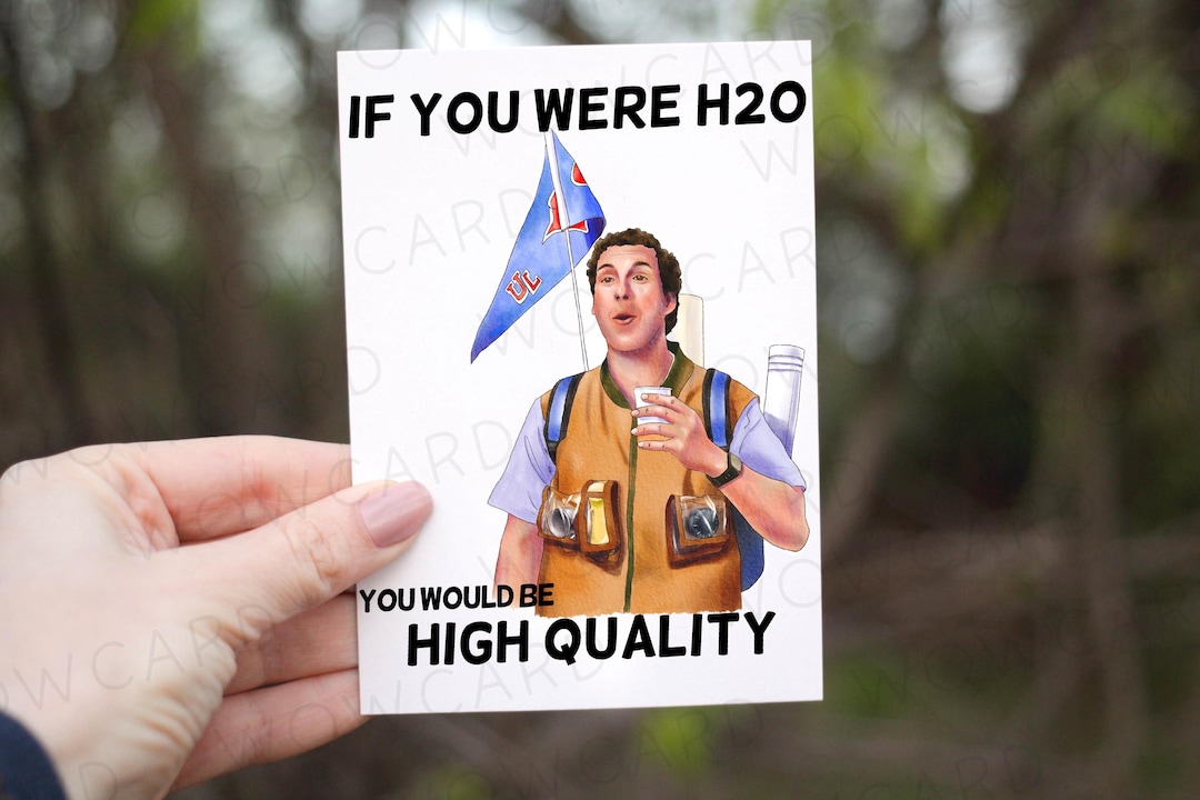 Waterboy Birthday Card, Funny Bobby Boucher Birthday Card, Pop Culture ...