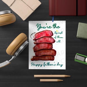 You’re the Rarest of Them All, Happy Fathers Day Card, Gift for Dad ...