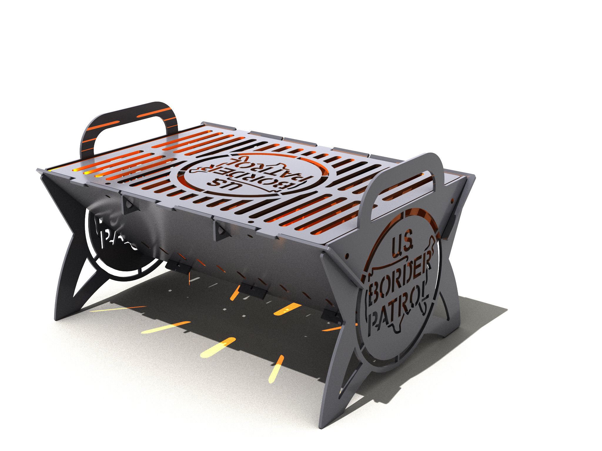 Collapsible Camping Fire Pit. DXF File Plasma Cutting. Digital Product ...