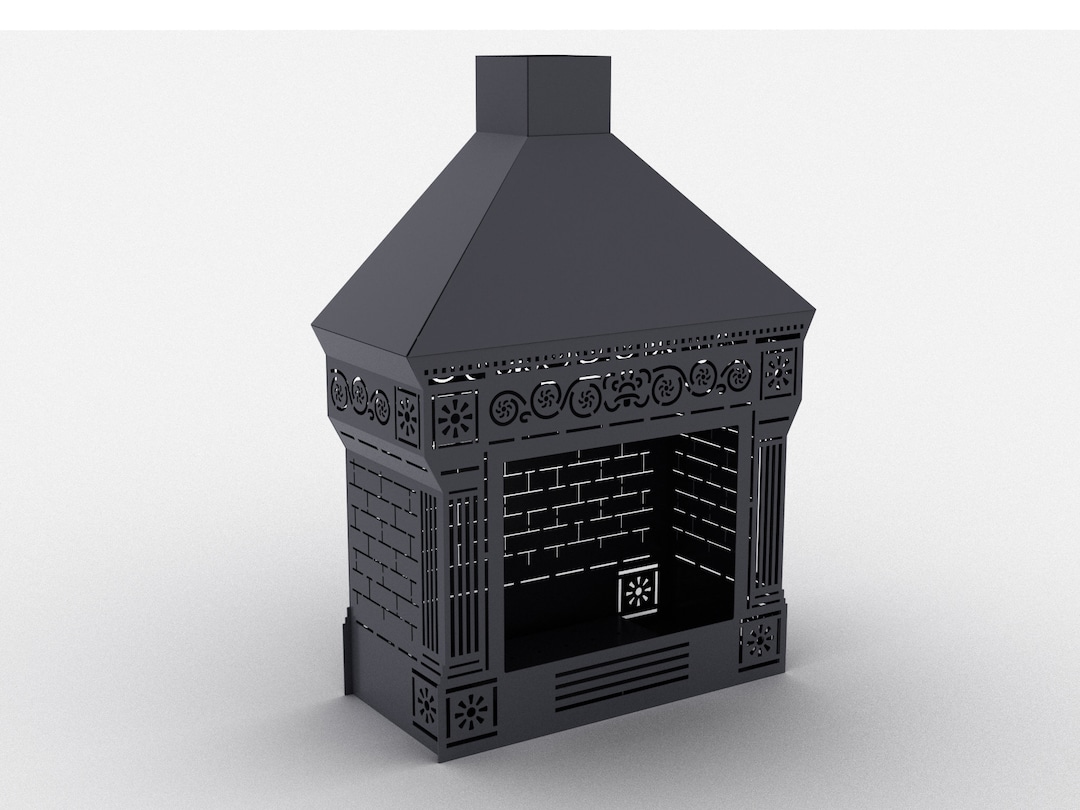 Garden Fireplace 2 Fire Pit, DXF File Plasma, Laser Cutting. DIY ...