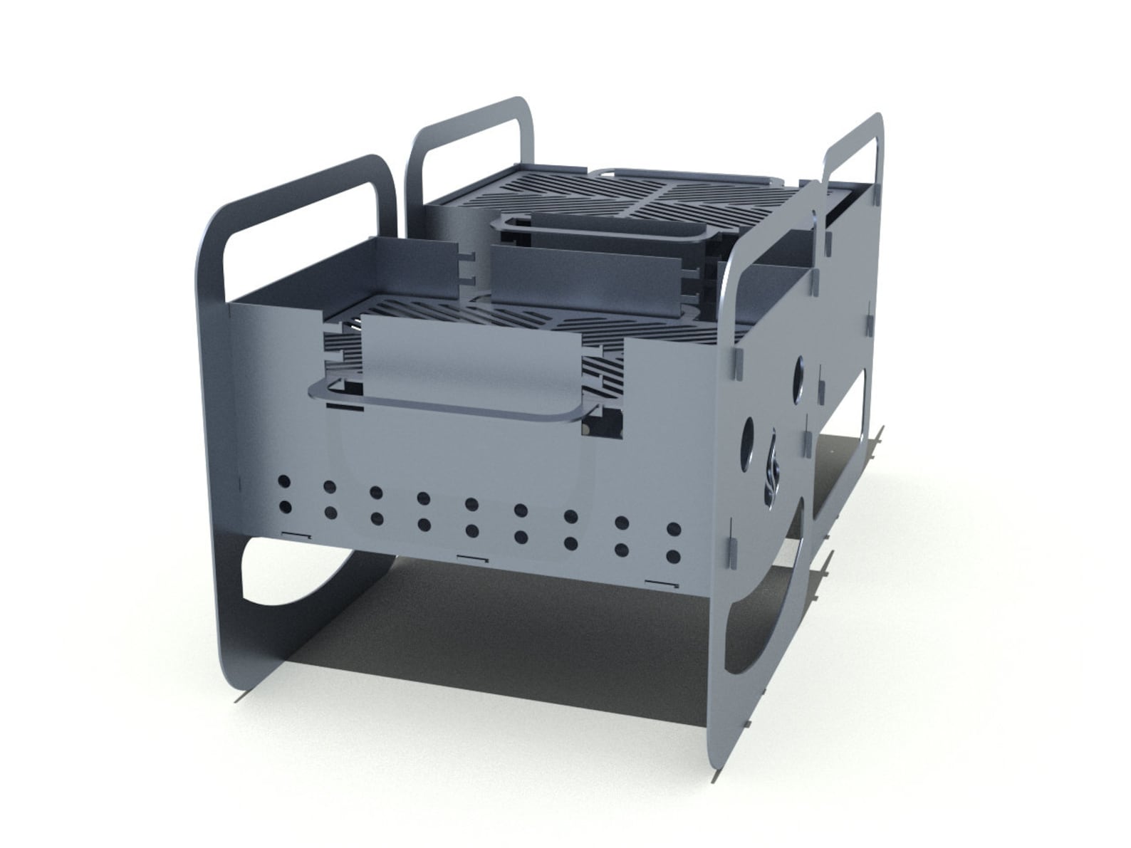 Fire Pit 450mmх520mm Collapsible Grill DXF File Plasma - Etsy