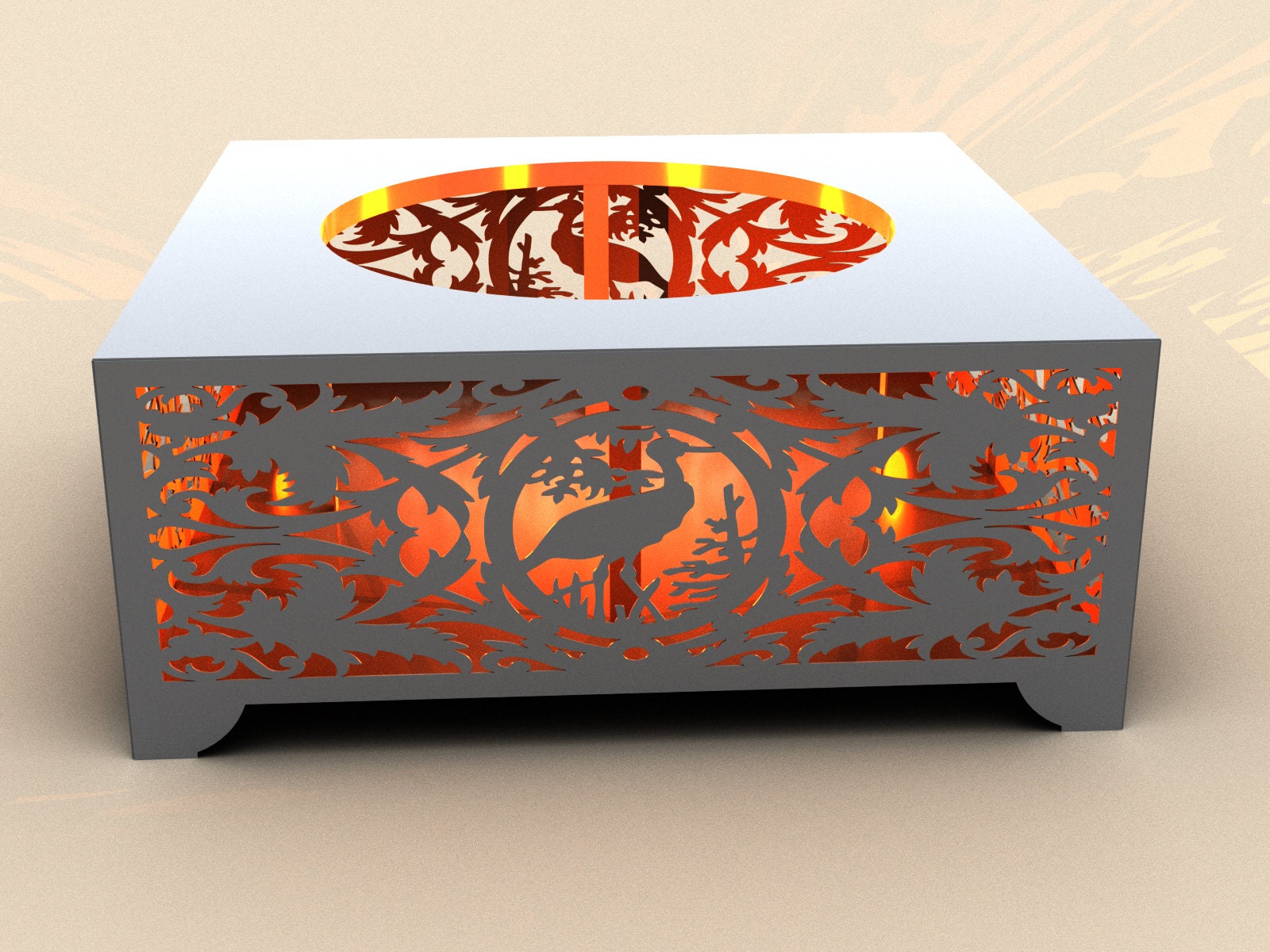 Fire Pit DXF File. 3 Sizes. Welding and Disassembly Assembly. Digital ...