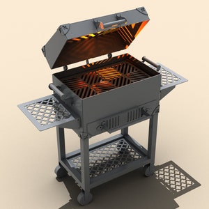 Garden Grill in Retro Style 2. DIY Plan. A Set of DXF Files + Drawings ...