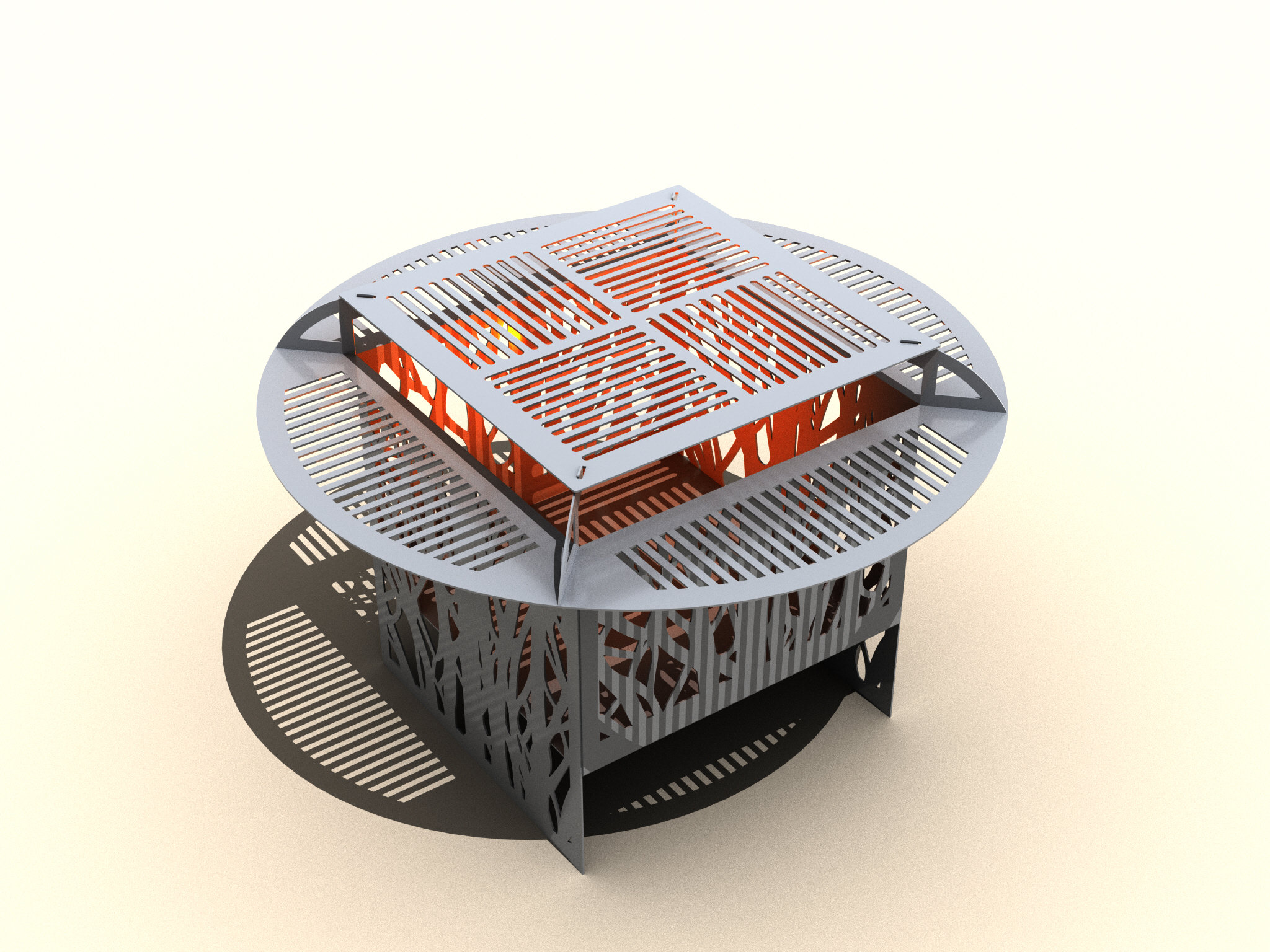 Large Fire Pit 2 With Grill Grate. You Can Use a Sheet of - Etsy