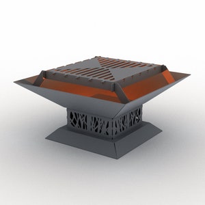 Fire Pit and Grill. DXF File Plasma, Laser Cutting. DIY Metalwork ...