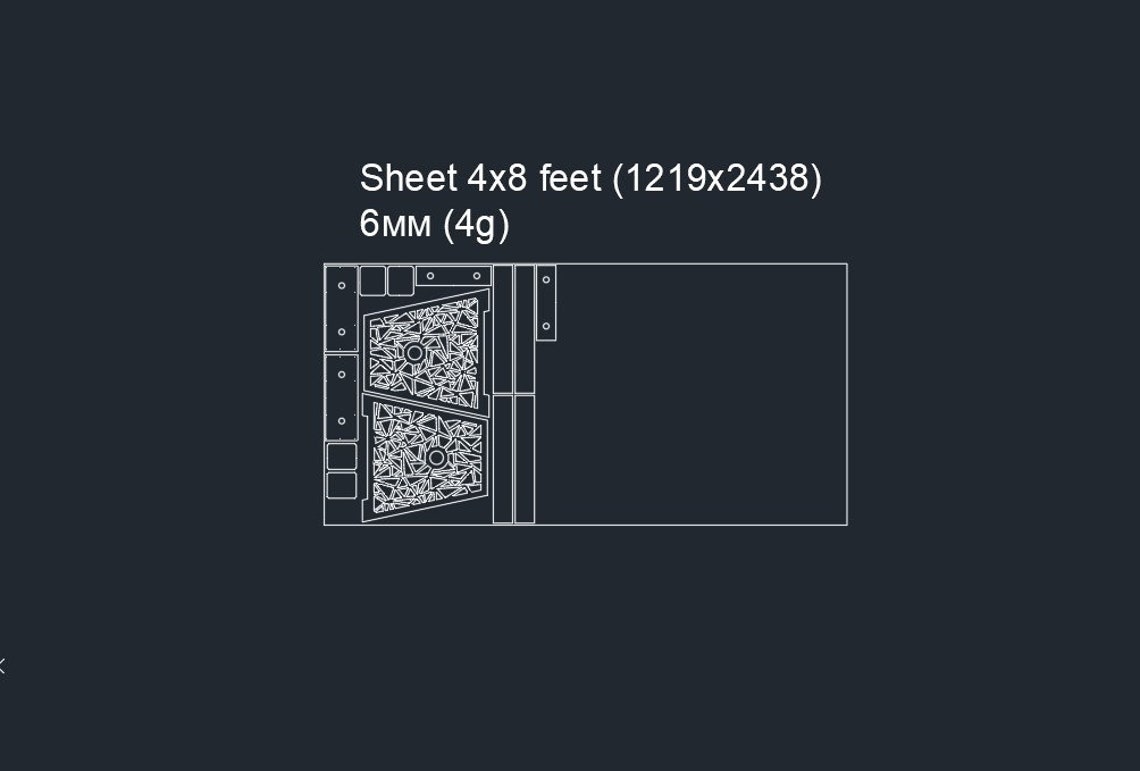 Table Loft Style. A Set of DXF Files and Drawings for Assem. A Digital ...