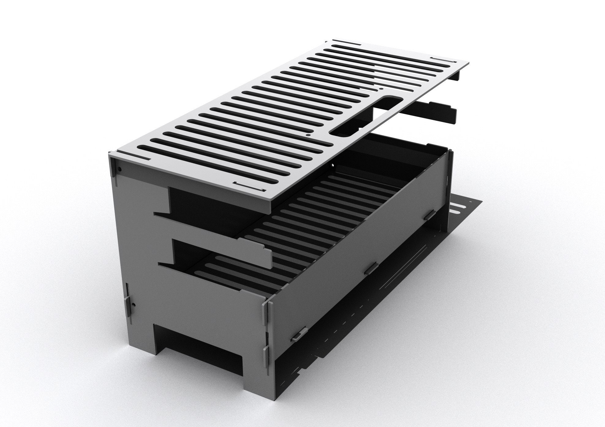 Collapsible Camping Grill. DXF File Plasma Cutting. Digital - Etsy