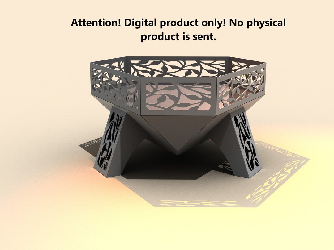 Fire Pit DXF. Digital Product. DXF File Plasma, Laser Cutting. DIY ...