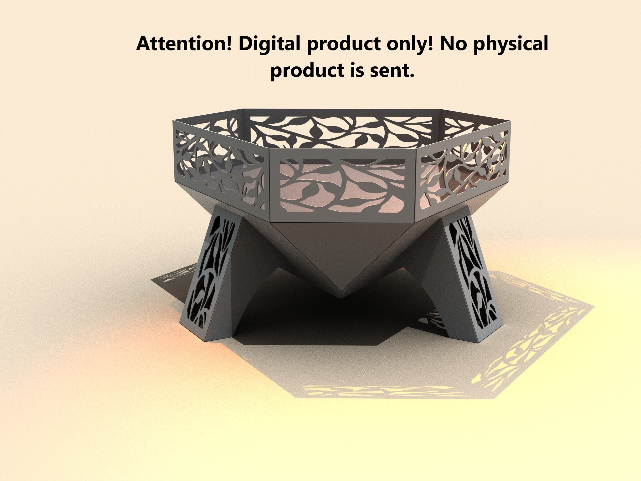 Fire Pit DXF. Digital Product. DXF File Plasma, Laser Cutting. DIY ...