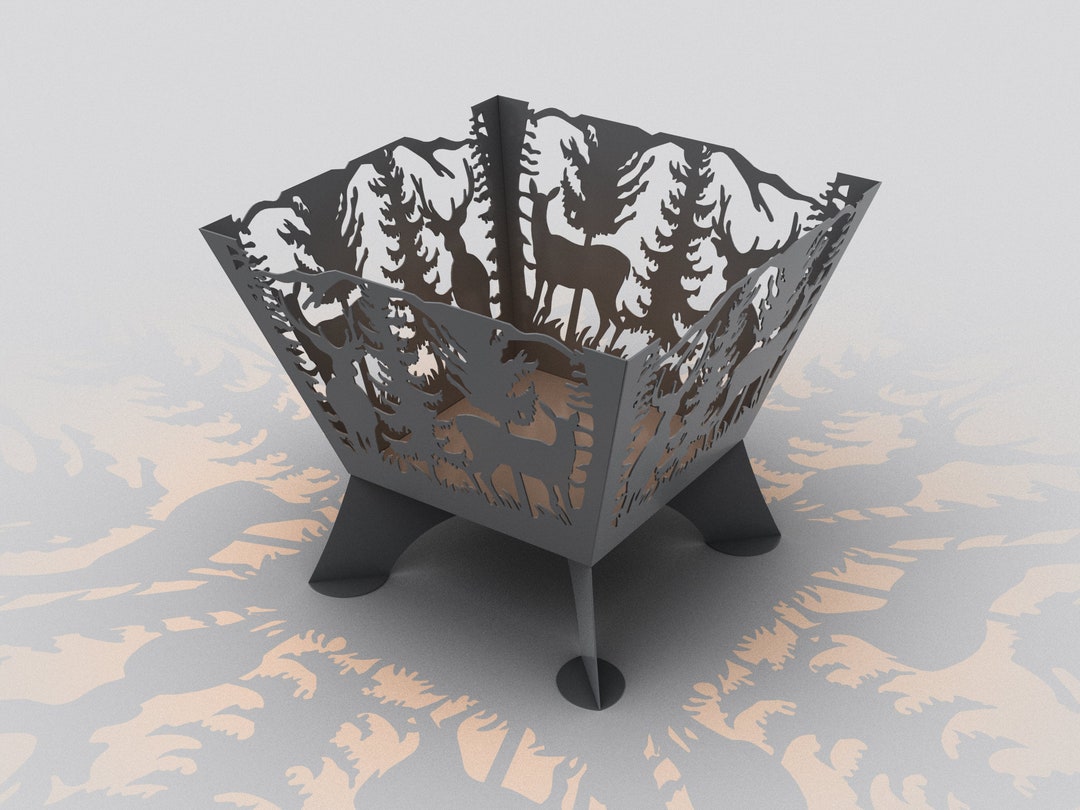 Fire Pit "nature 3". Digital Product. DXF File Plasma, Laser Cutting ...