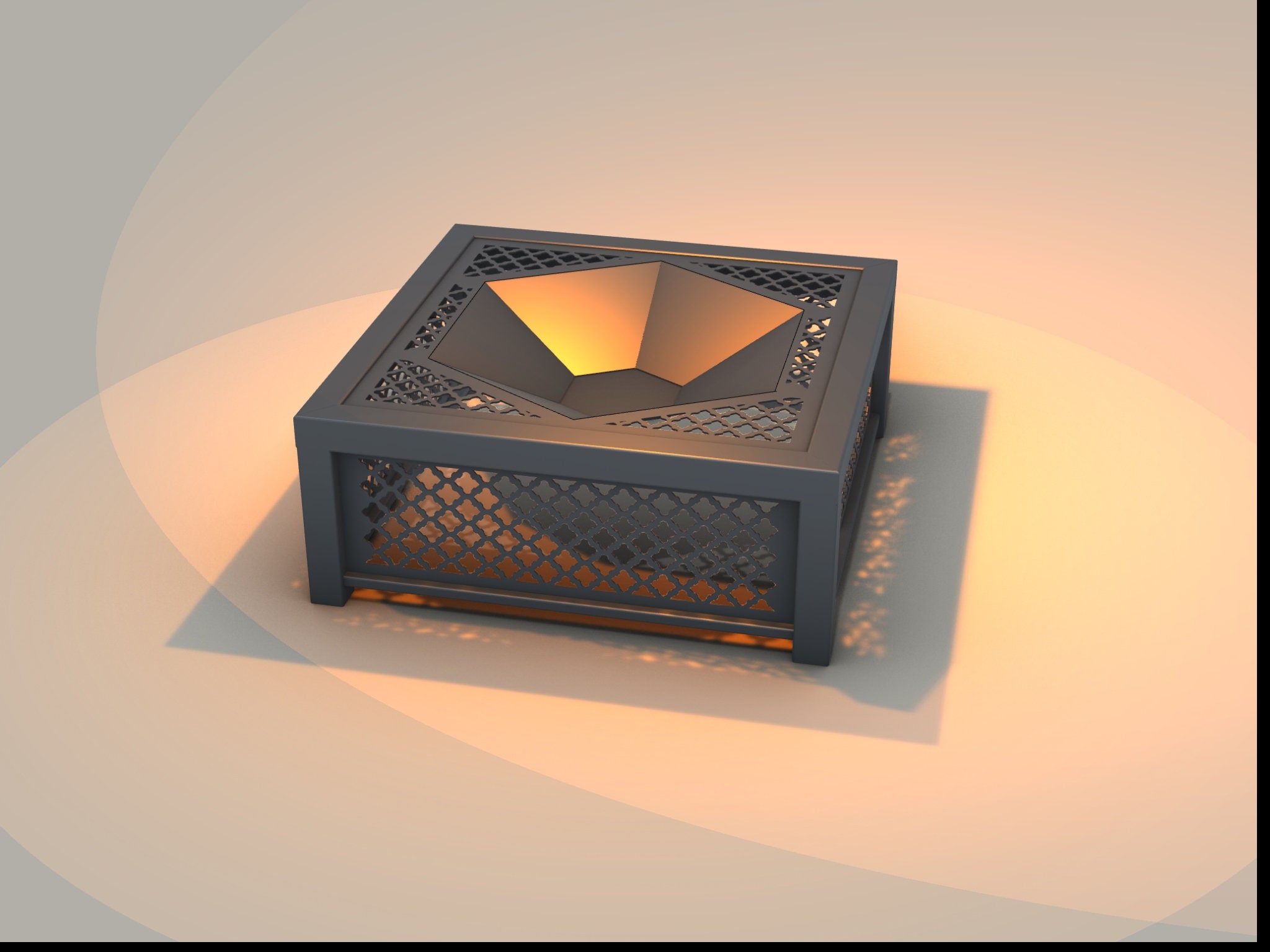 Outdoor Fire Pit DXF File Plasma, Laser Cutting. DIY Metalwork. Ready ...