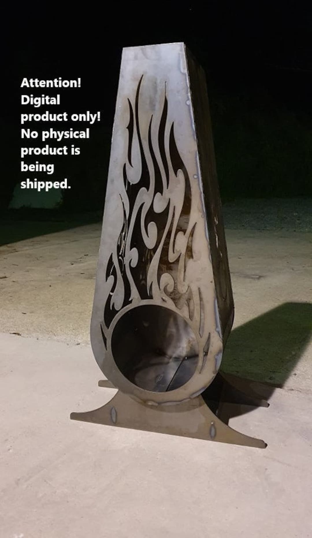Large Garden Column Fire Pit DXF File Plasma, Laser Cutting. DIY ...
