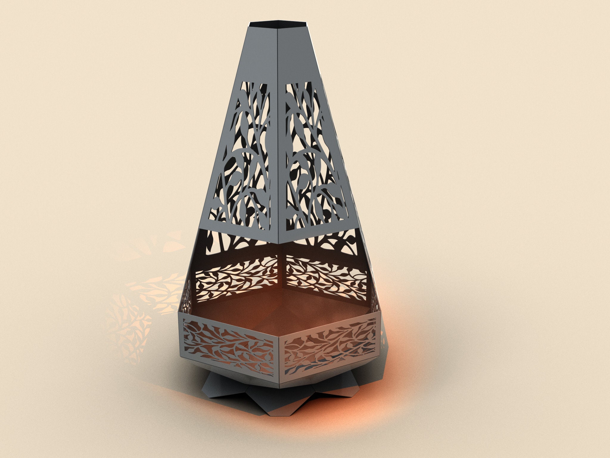 Pyramid Fire Pit DXF. Digital Product. DXF File Plasma Laser - Etsy