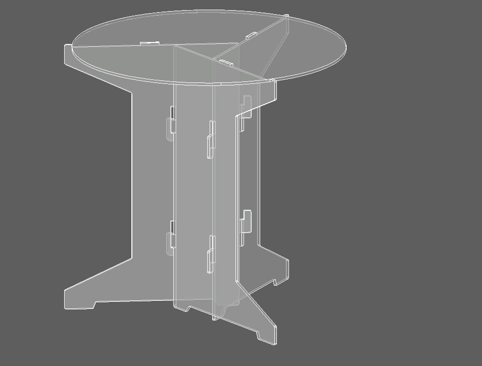 Folding Table and Chair for Camping. Digital Product. DXF File Plasma ...