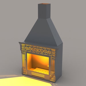 Garden Fireplace Fire Pit, DXF File Plasma, Laser Cutting. DIY ...