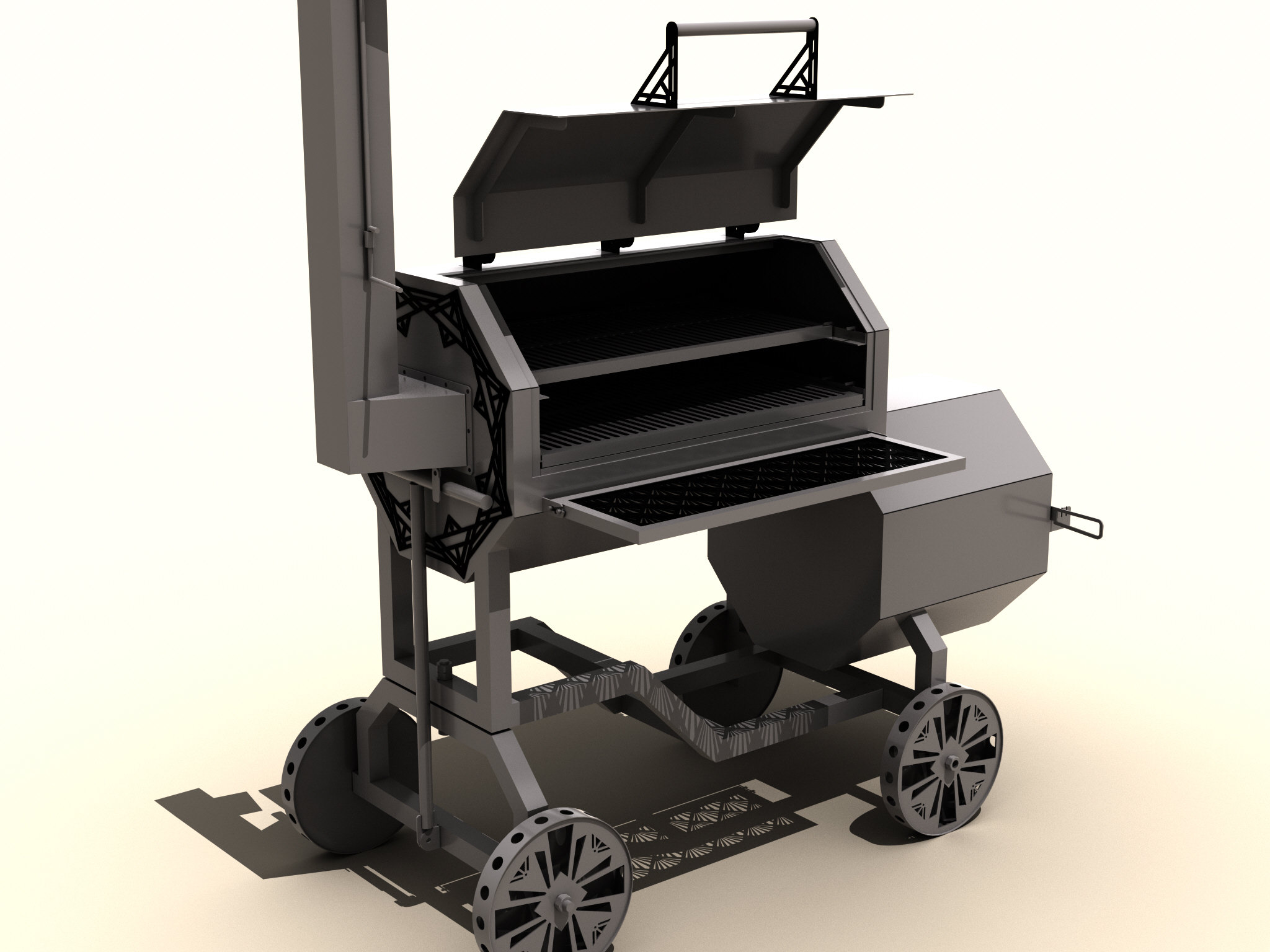 Smoker 2. DIY Plan. A Set of DXF Files + Drawings for Assembly. DXF ...