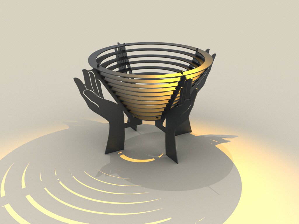 Garden Fire Pit, DXF File Plasma, Laser Cutting. DIY Metalwork. Ready ...
