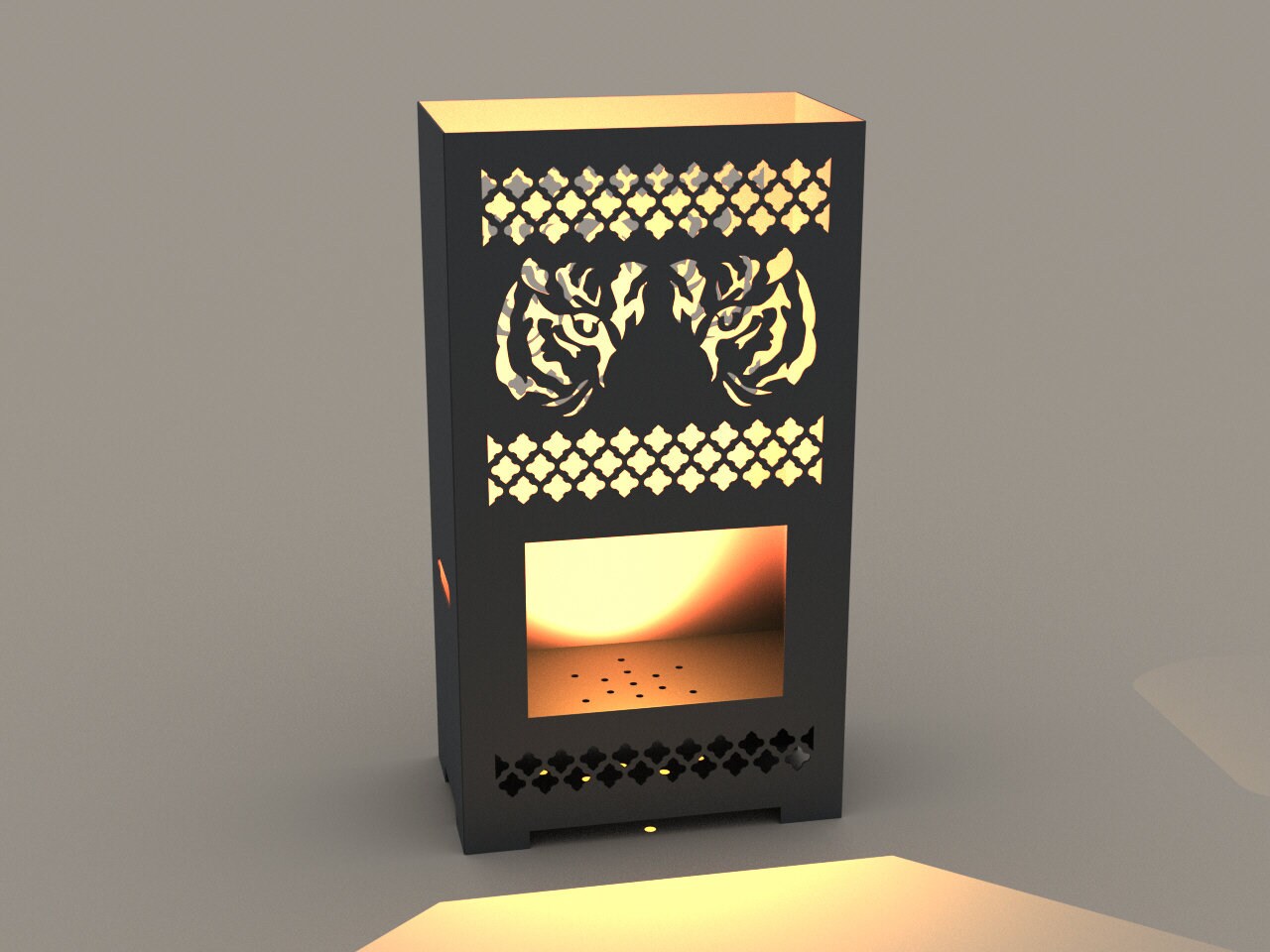 Garden Fireplace Fire Pit DXF File Plasma, Laser Cutting. DIY Metalwork ...