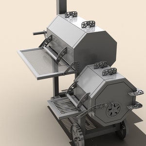 Smoker DIY Plan. A Set of DXF Files + Drawings for Assembly. DXF File ...