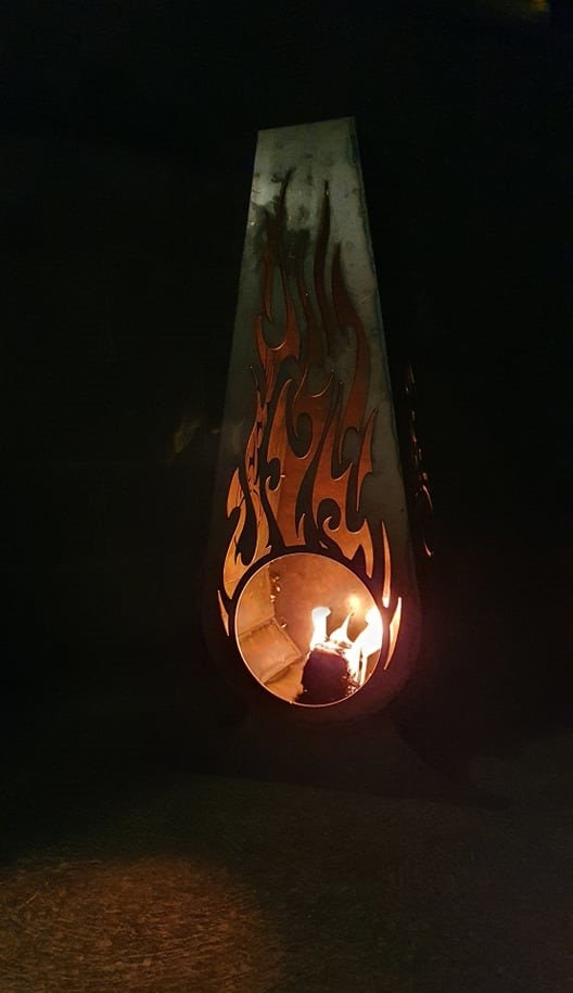 Large Garden Column Fire Pit DXF File Plasma Laser Cutting. - Etsy